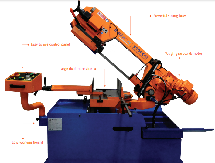310 PGD Double Mitre Bandsaw Machine Excision Pty Ltd